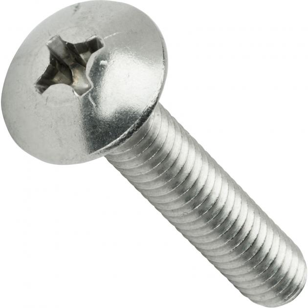 10-32 x 3/4" Phillips Truss Head Machine Screw Stainless Steel | Blue ...