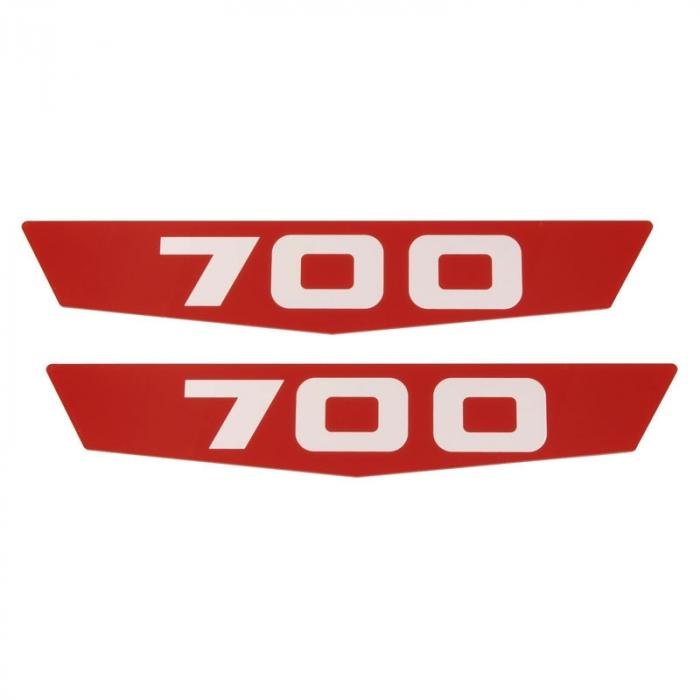 Dennis Carpenter Hood Side Emblem Plastic Insert - "700" - 1963-66 Ford ...