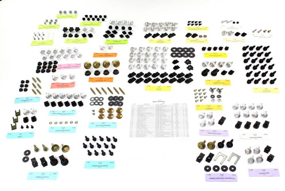 Exterior | Body Fasteners & Shims | Master Fastener Kits | Blue Oval ...