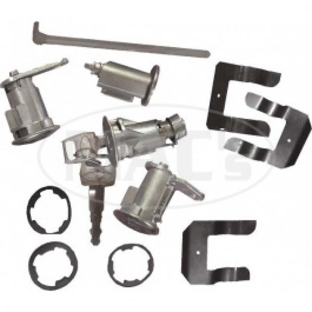Complete Lock Set, 1967, 1968, or 1969 Mustang | Blue Oval Classics