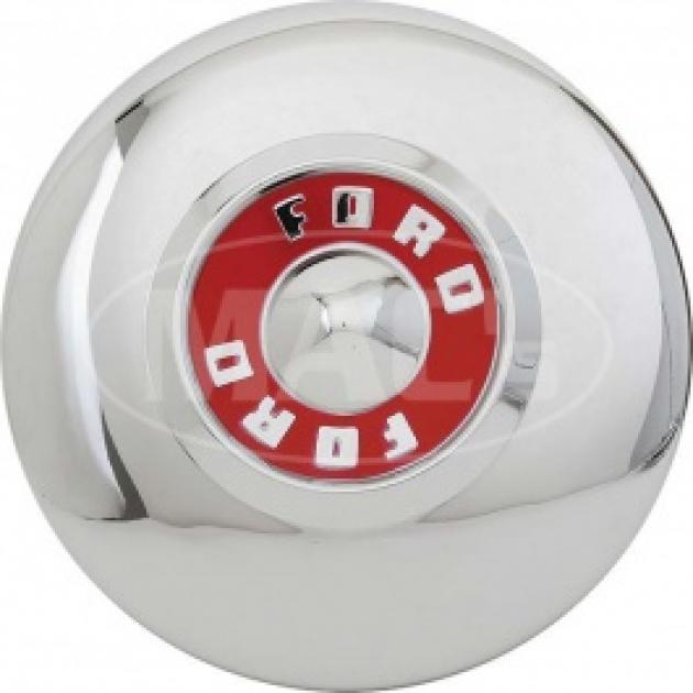 Ford Thunderbird Hub Cap, 10-1/4 Diameter, Red Center With Ford ...