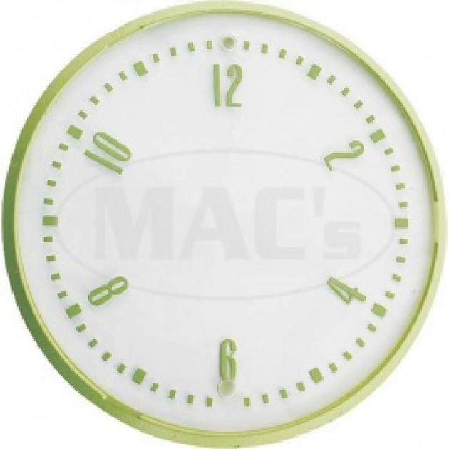 Ford Thunderbird Clock Face, With Recessed Numbers, 1955-56 | Blue Oval ...