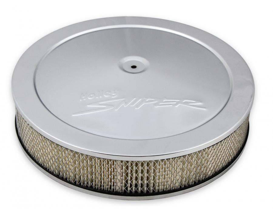 Holley EFI Sniper Air Cleaner Assembly, 14" X 4", Chrome Finish 120-540 ...