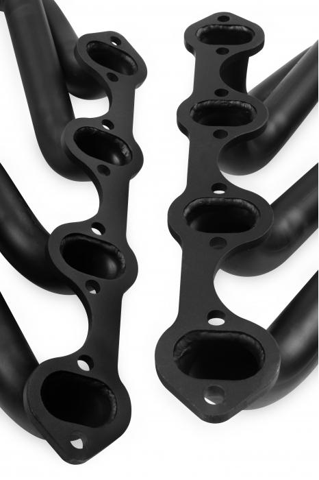FlowTech Long Tube Header, Black Paint 12100FLT | Blue Oval Classics