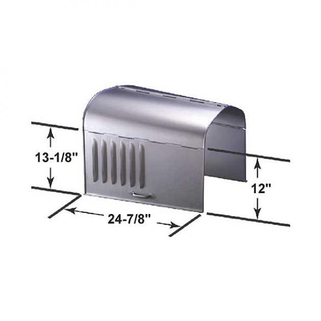 Model T Ford Hood - Low Type - Steel - Pressed Steel Handles - Louvered ...