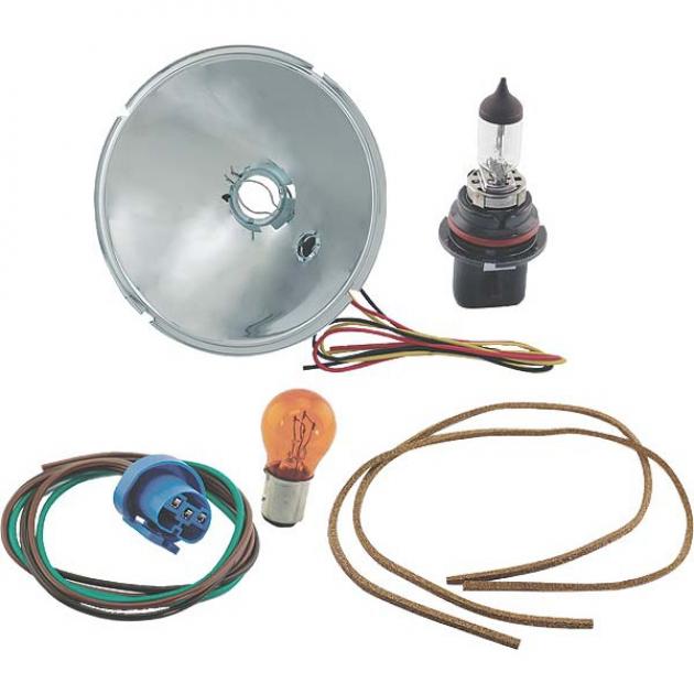 Model A Ford Headlight Turn Signal Adapter Kit - 12 Volt - Amber ...