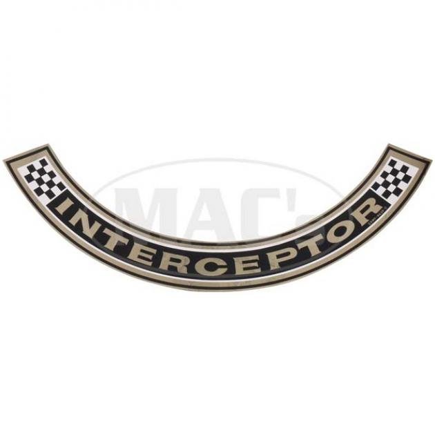 65 Interceptor 330 Hp Air Cleaner Decal | Blue Oval Classics