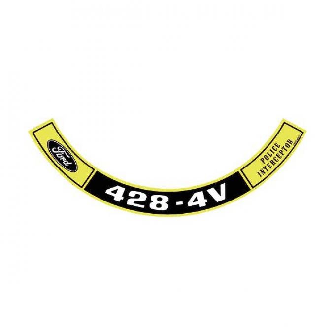 Air Cleaner Decal - 428-4V Police Interceptor | Blue Oval Classics