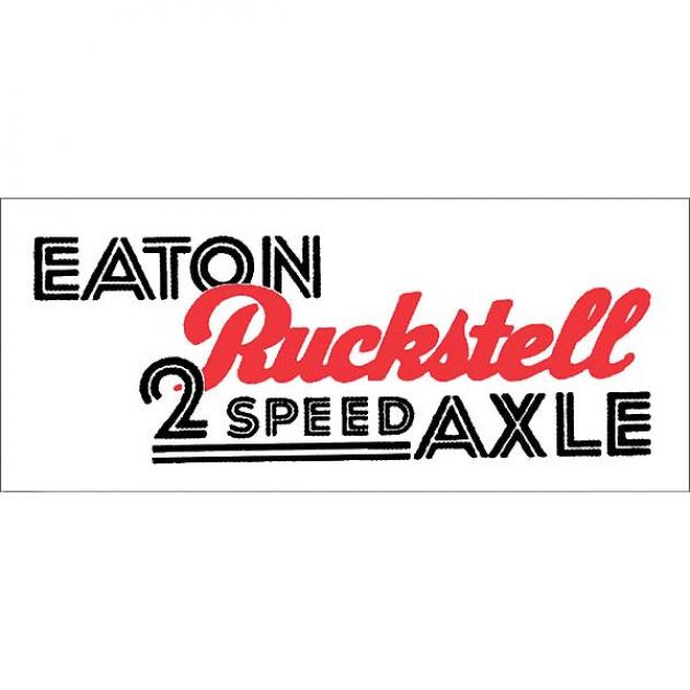 Decal, Eaton Ruckstell 2 Speed Axle | Blue Oval Classics