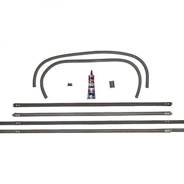 Model A Ford Door Window Channel Kit - Slant Windshield Fordor ...