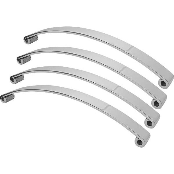 Model A Ford Rear Bumper Bar Set - Polished Stainless Steel- Slant ...