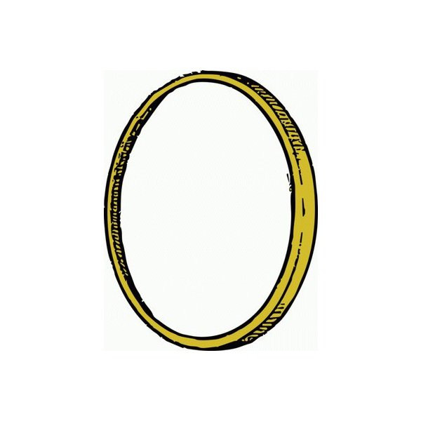 Model A Ford Speedometer Lens Retainer - Round - Brass | Blue Oval Classics