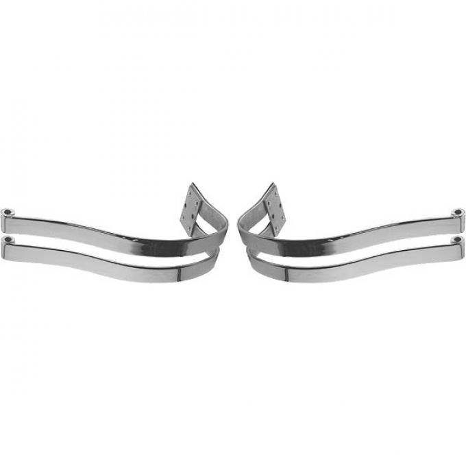 Model A Ford Rear Bumper Bar Set - Chrome - 1928-29 Only | Blue Oval ...