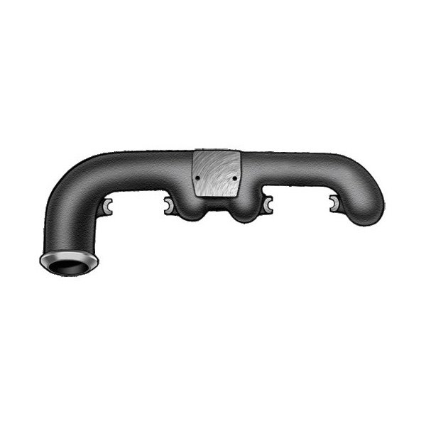 Model A Ford Exhaust Manifold - Baked On Cast Iron Finish | Blue Oval ...