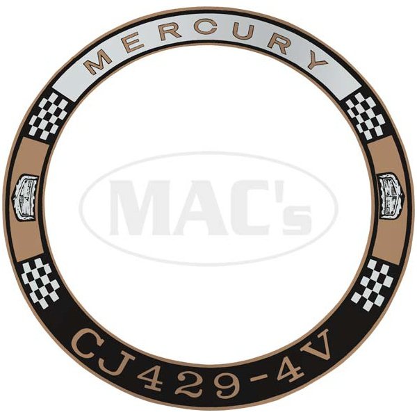 Air Cleaner Decal - Cyclone | Blue Oval Classics