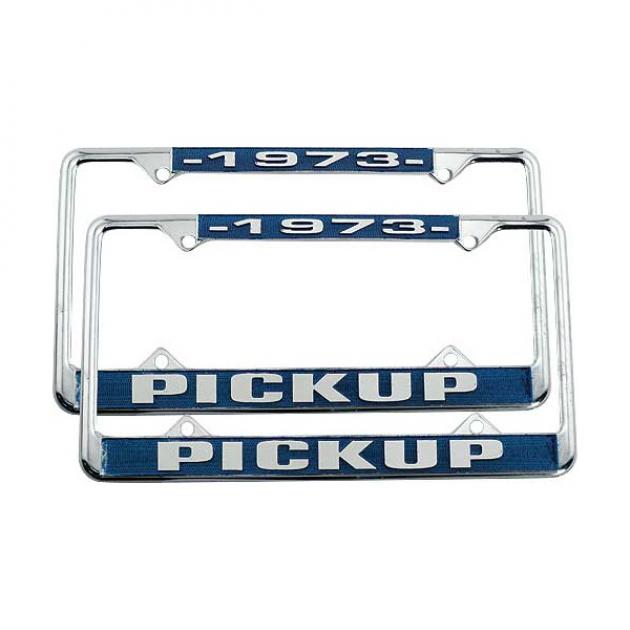 Ford Pickup Truck License Plate Frames - 1973 Pickup | Blue Oval Classics