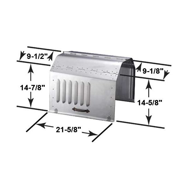 Model T Ford Hood - Steel - Pressed Steel Handles - Louvered Side ...