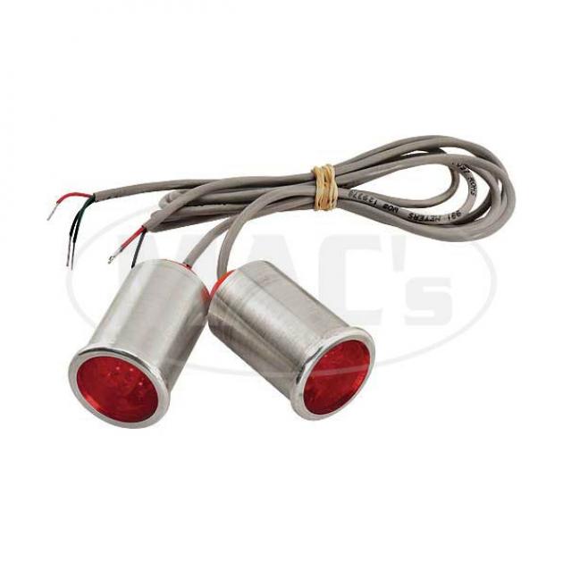 Ford Pickup Truck Bed Roll Lights - 1-1/4 Diameter - Red Lens ...