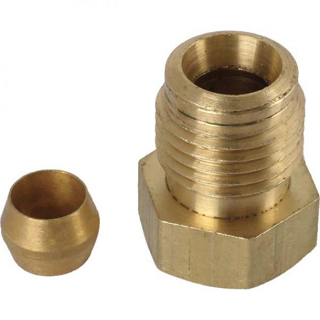 Fuel Line Fitting Set - Brass - 4 Pieces - All Stromberg & Holley ...