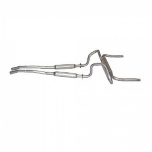 Ford Mustang OEM Dual Exhaust Sys 2.25'- Transverse Single Muffler 1967 ...