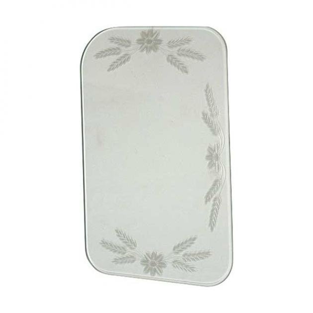 Model A Ford Windwing Glass - Etched Leaf Design - For Deluxe Open Cars ...