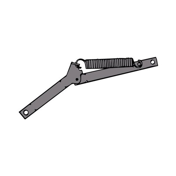 Hood Arm & Spring Support - Without Bracket - Ford Standard- Black ...