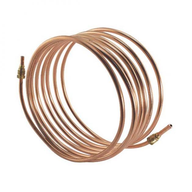 Fuel Line - Tank To Engine - Copper Line With Fittings - 14' Long - 1/4 ...