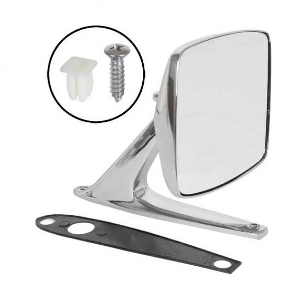 Ford Pickup Truck Outside Rear View Mirror Assembly - Chrome - 4 X 5 ...