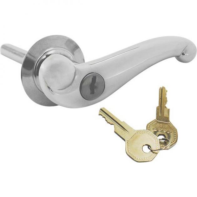 Model A Ford Rumble & Trunk Locking Handle - Chrome - Includes 2 Keys ...