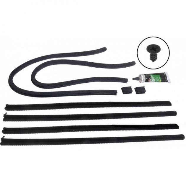Model A Ford Door Window Channel Kit - Fordor Sedan - Rear Doors | Blue ...