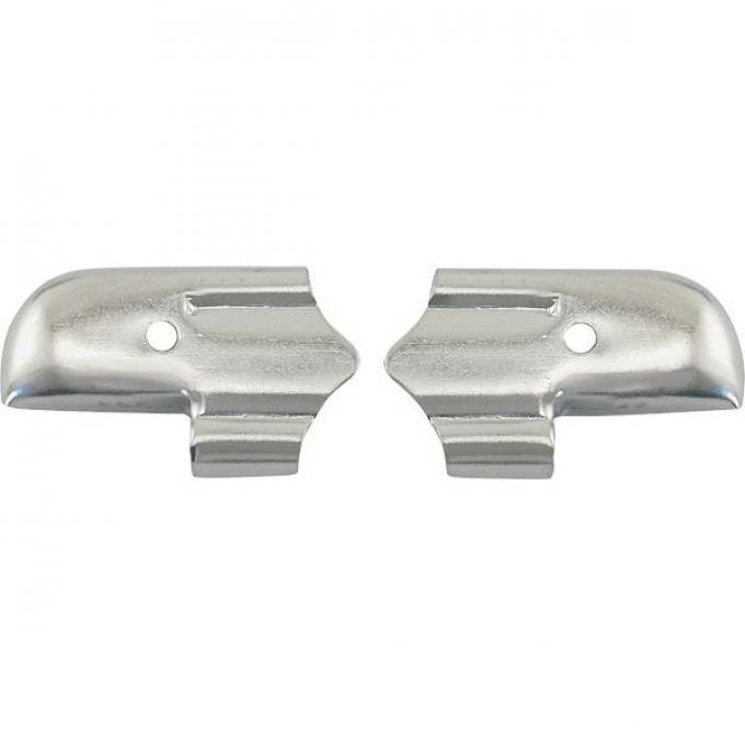 Model A Ford Drip Rail Tips - Rear - Nickel Plated - Sport Coupes ...