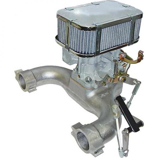Model A Ford Weber Carburetor & Cast Aluminum Intake Manifold Kit ...