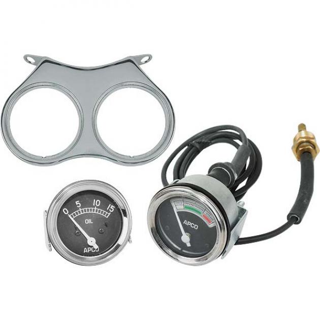 Model A Ford Oil Pressure & Temperature Gauge Kit - Fits Oval ...