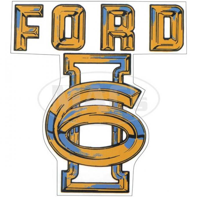 Ford Pickup Truck Valve Cover Decal - I Block 6 Cylinder | Blue Oval ...