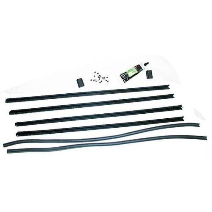 Window Channel Kit Front Doors A-45983-A | Blue Oval Classics