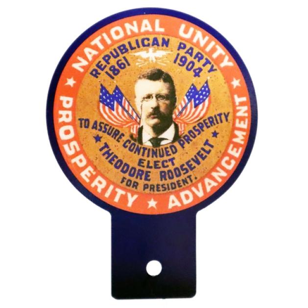 License Plate Topper T. Roosevelt LT-42 | Blue Oval Classics