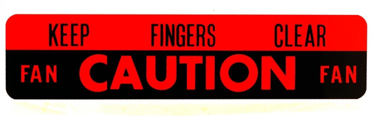 Dennis Carpenter Decal - Fan - Caution - 1961-63 Ford Car DF-118 | Blue ...