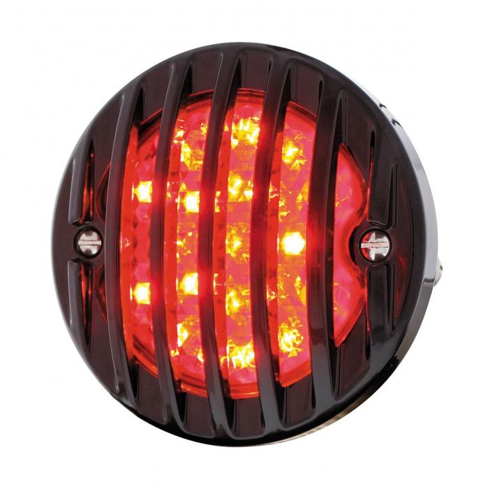 United Pacific 17 LED Tail Light w/Black Grille Bezel For 1933-36 Ford ...