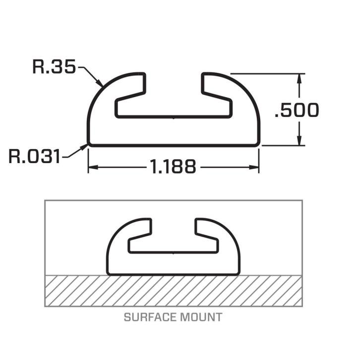 Race Ramps 8 VersaTie Surface-Mounted Track Kit with Contour Edge ...
