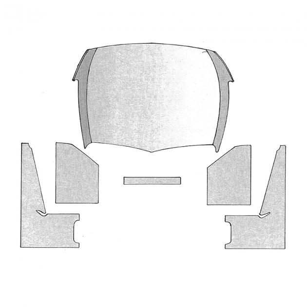 Dennis Carpenter Headliner Kit - 1940-47 Ford Truck 01C-8151968-BL ...