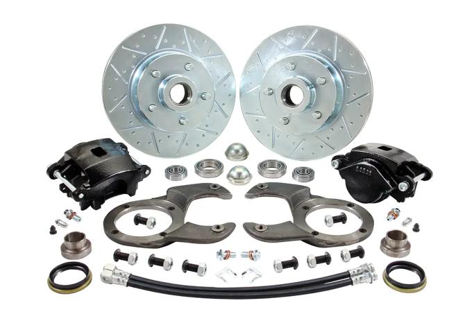 Classic Performance Front Disc Brake Kit for OEM Drum Brake Spindles ...