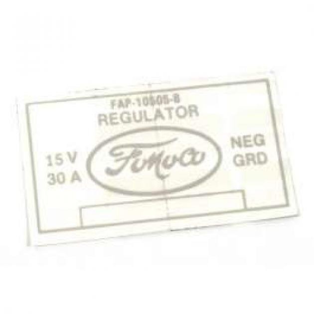 Voltage Regulator Decal | Blue Oval Classics