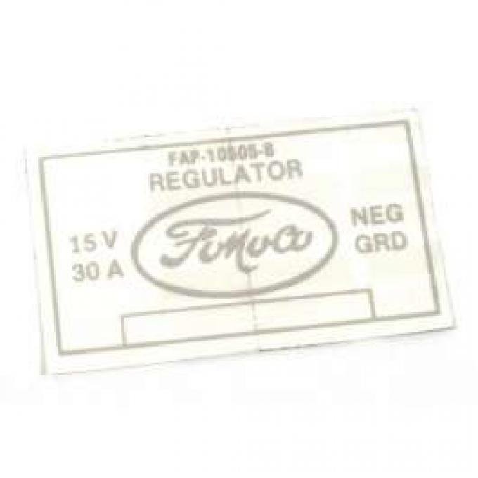 Voltage Regulator Decal | Blue Oval Classics