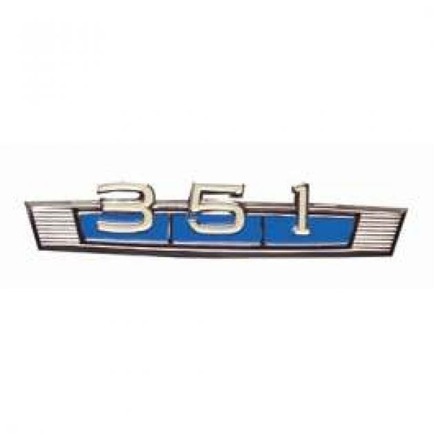 351 Fender Emblem - Blue Background - White Letters | Blue Oval Classics