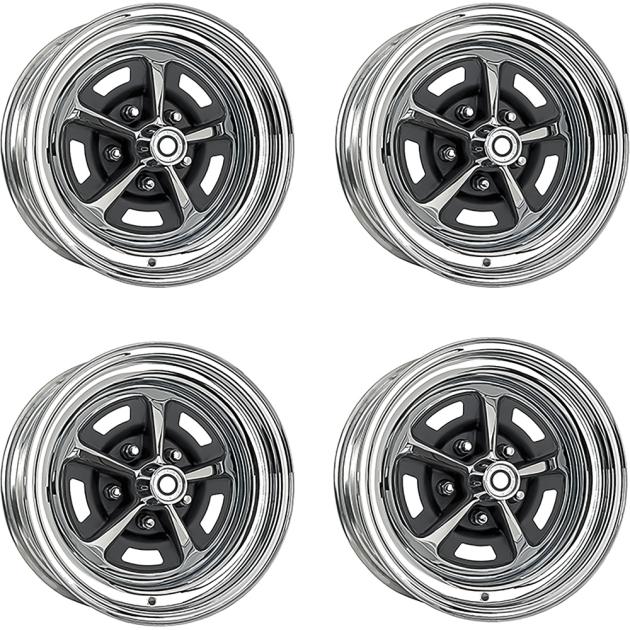 OER 15" x 8" Magnum 500 Wheel, Set of 4 *1007H4 | Blue Oval Classics