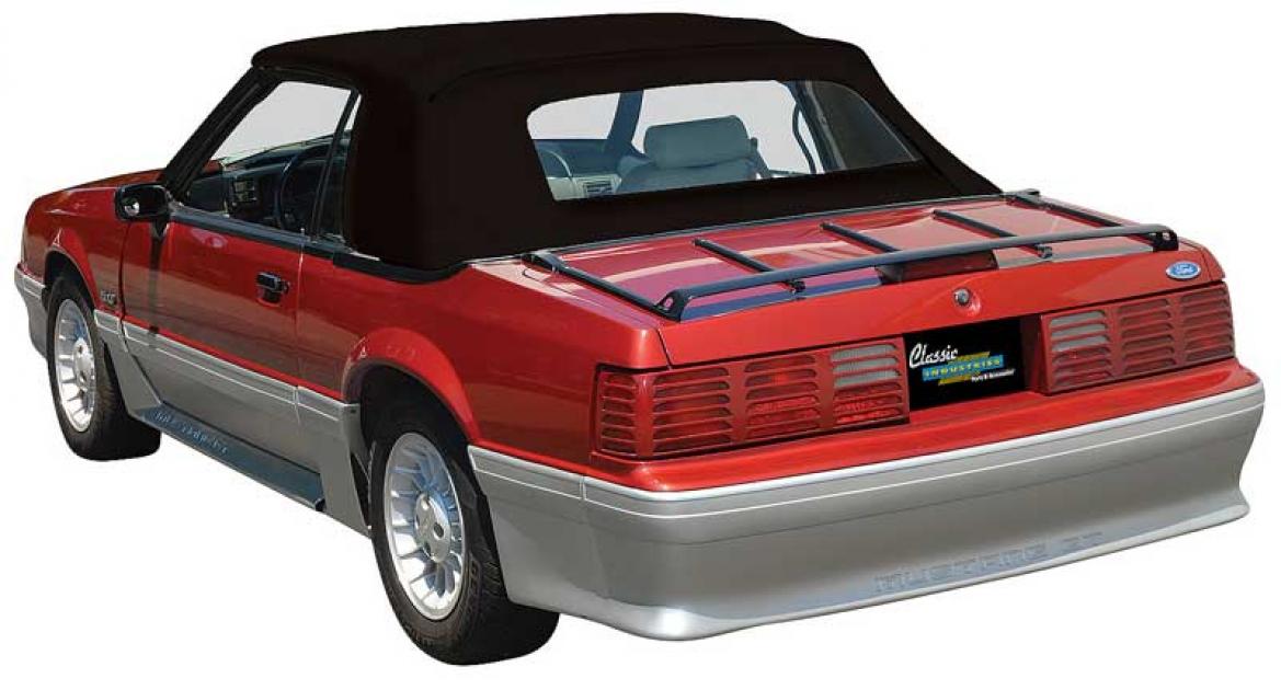 OER 1983-90 Ford Mustang Convertible, Plastic Rear Window, With Black ...