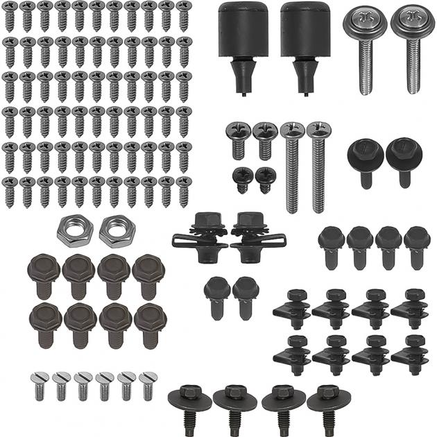 Mustang Fastback 126 Piece Folding Seat / Trap Door Fastener Kit, 1967 ...